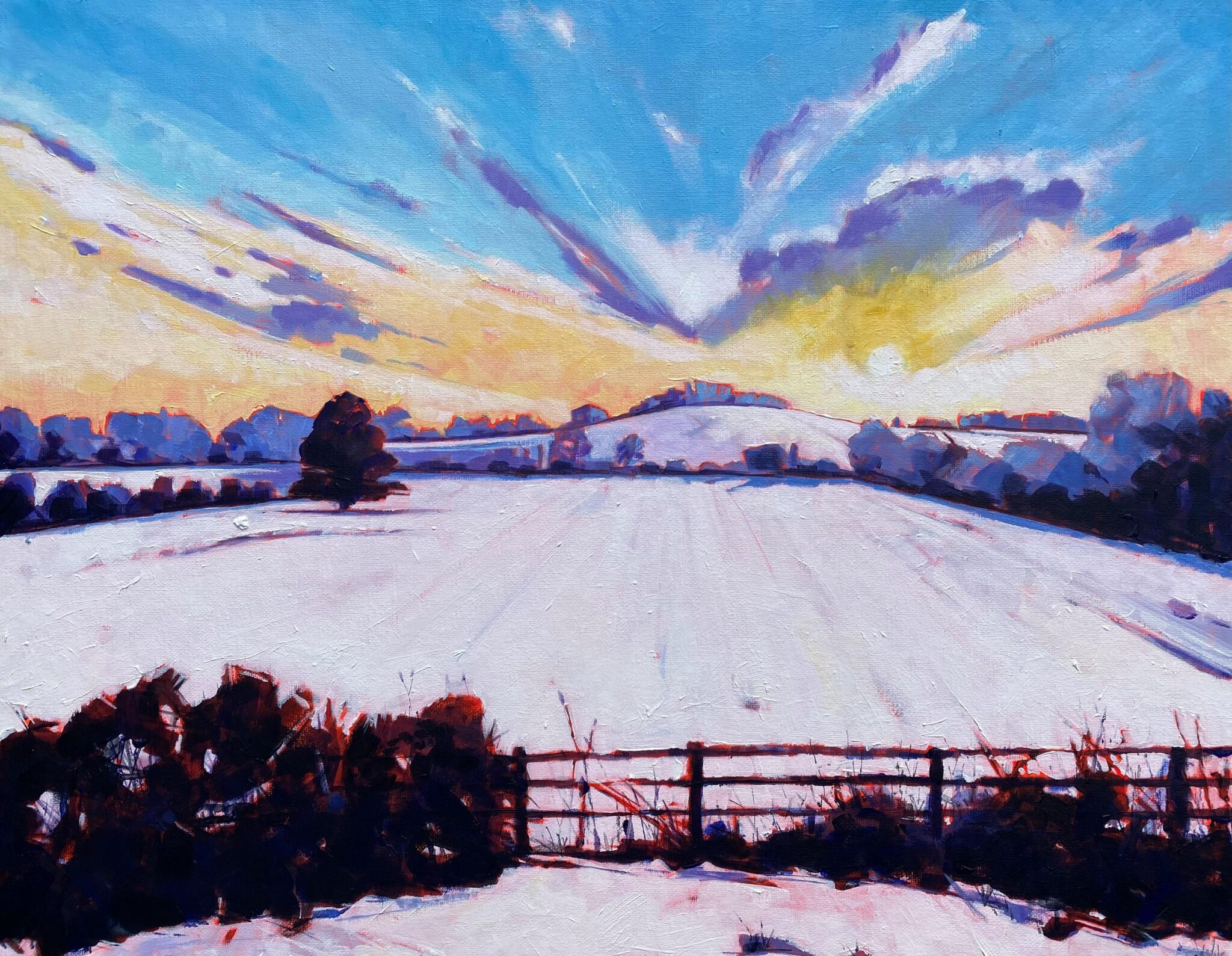 Wittenham Clumps, Mark Wood – Wallingford & District Art Club