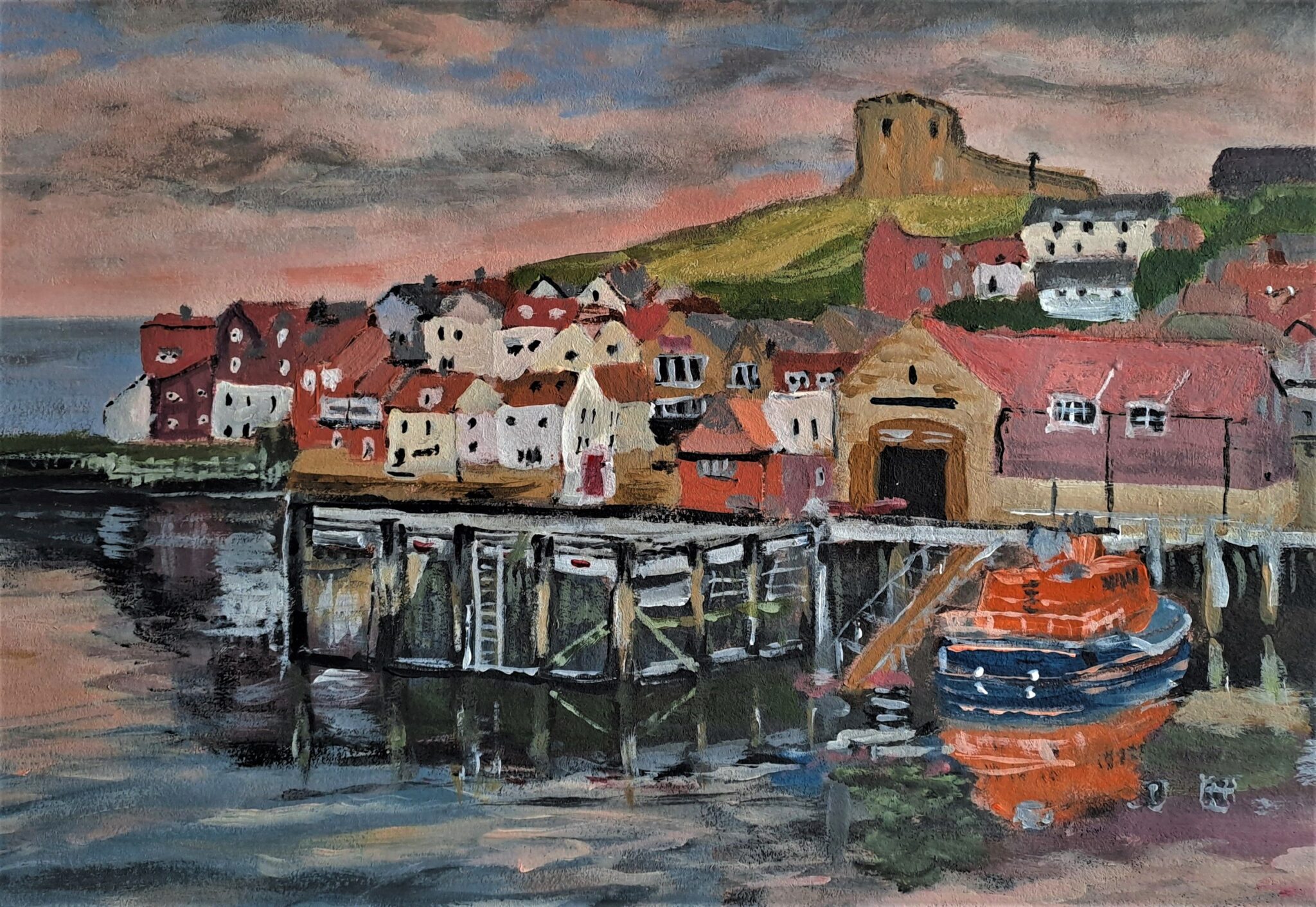 Summer beach, Paul Ross – Wallingford & District Art Club