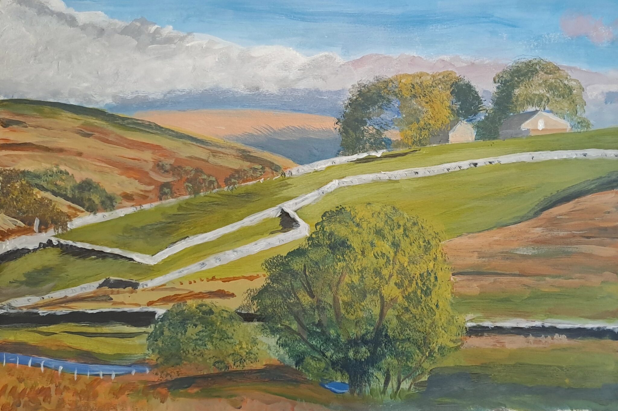 Summer beach, Paul Ross – Wallingford & District Art Club