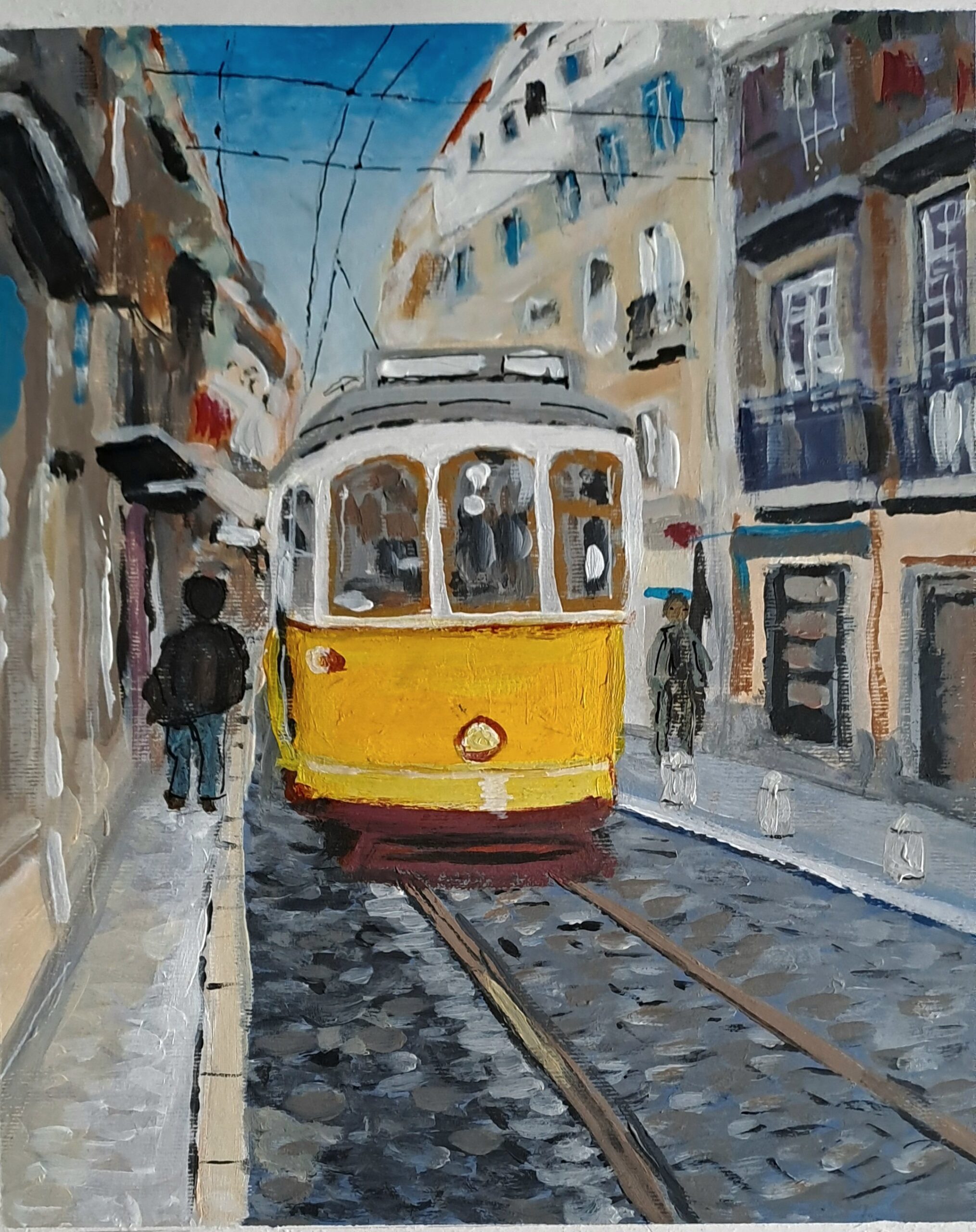 Summer beach, Paul Ross – Wallingford & District Art Club